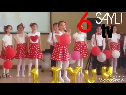1 iyun uşaq müdafiəsi gününə aid rayon tədbiri 6 saylı tam orta məktəb şagirdlərinin çıxışı