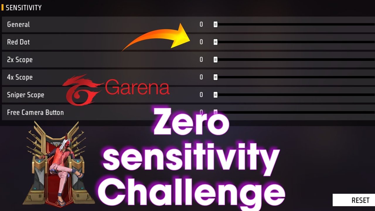 FREEFIRE ZERO SENSITIVITY CHALLENGE 😏| PLAYING FREEFIRE IN ZERO SENSITIVITY 🥵 | - YouTube