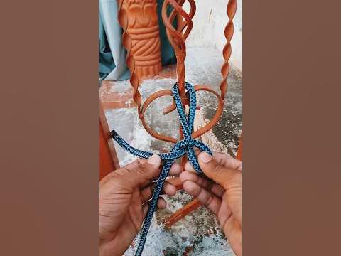 HOW TO TIE A SPANISH KNOT #knots#knotskills #youtubeshorts #education ...