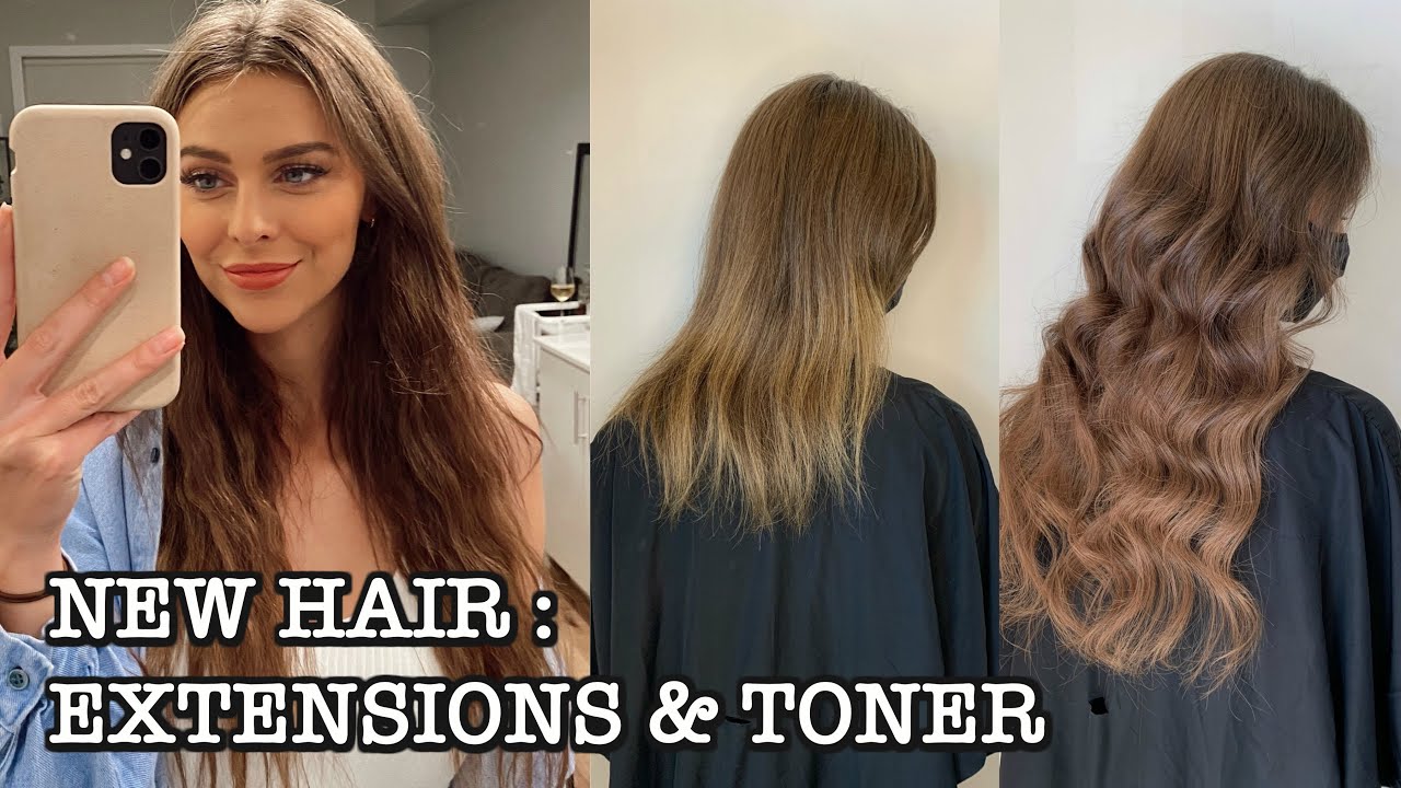 New Hair Transformation | Extensions & Toner - YouTube