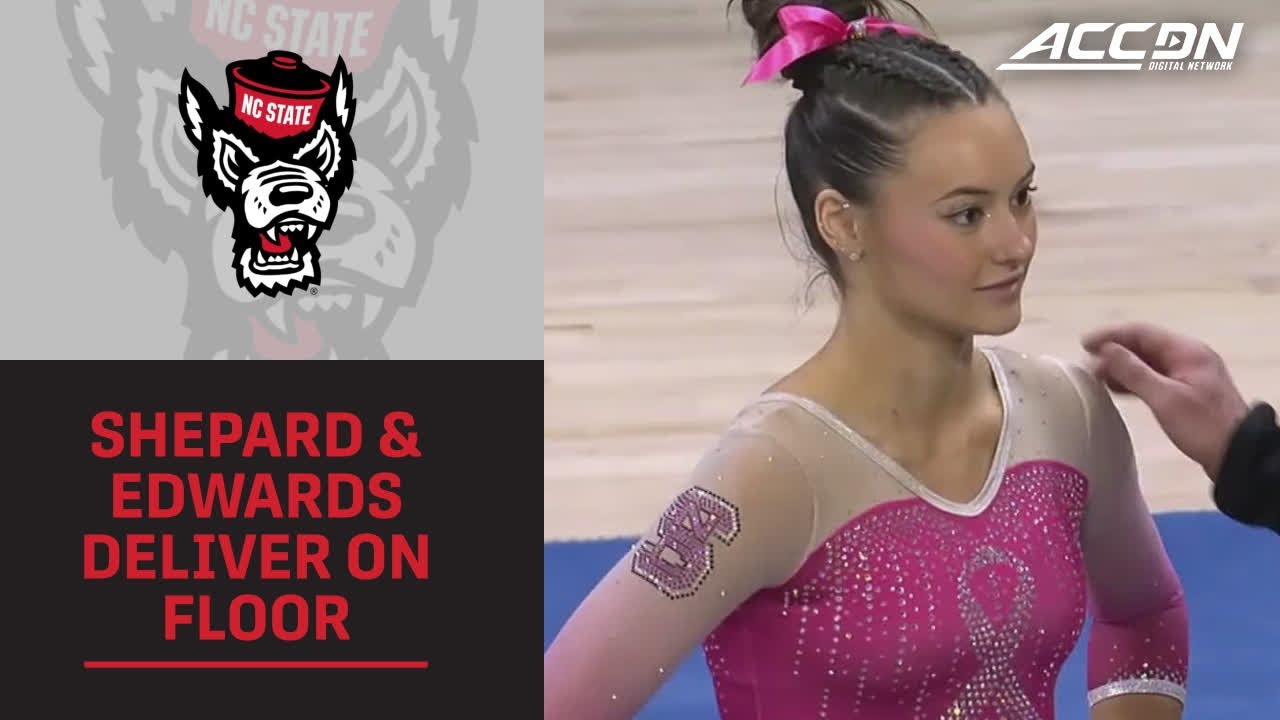 NC State's Emily Shepard & Katya Edwards Shine On Floor - YouTube