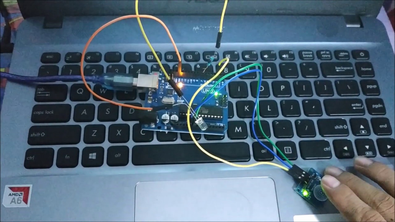 Rangkaian Sensor Sentuh - YouTube