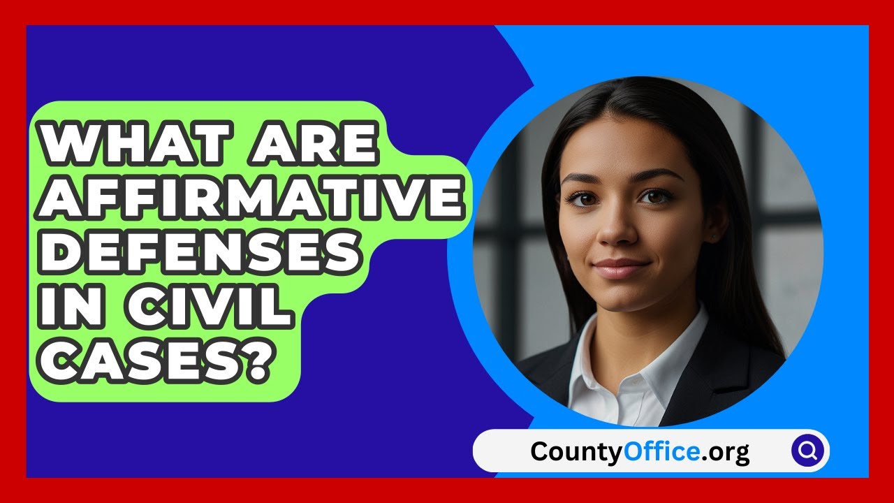 What Are Affirmative Defenses In Civil Cases? - CountyOffice.org - YouTube