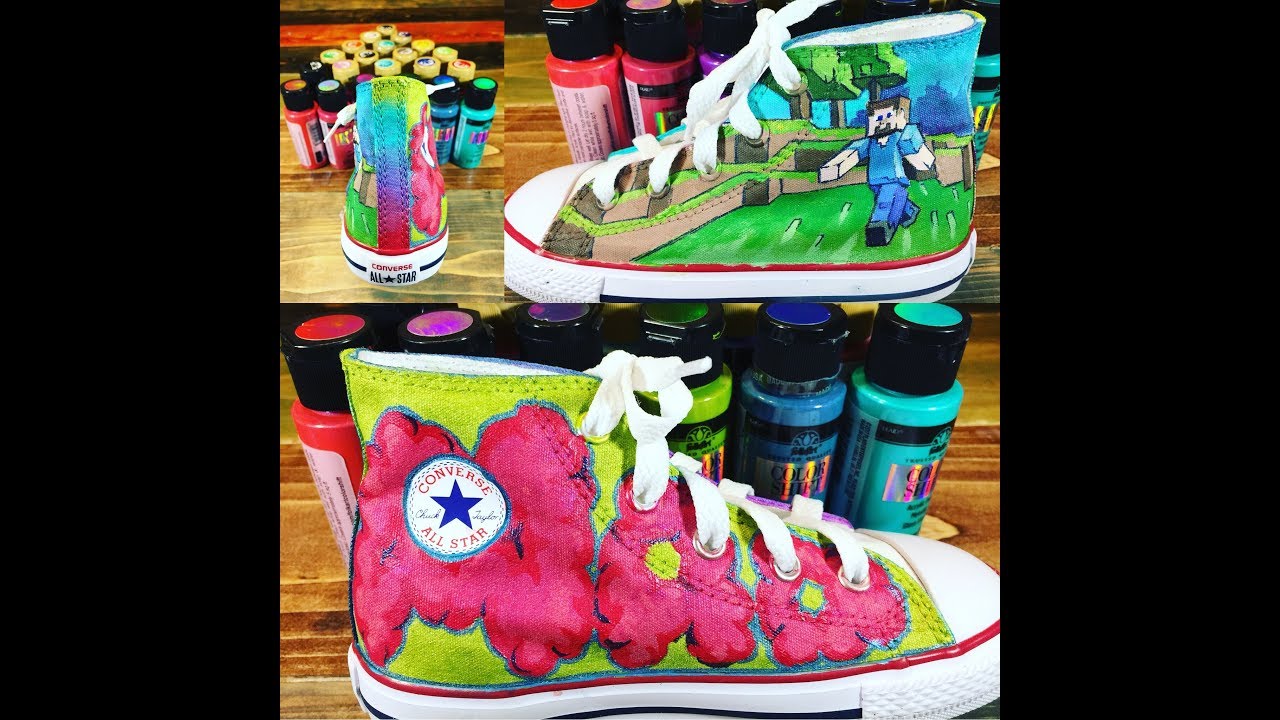 Speed Painting Converse All Star Shoe - YouTube