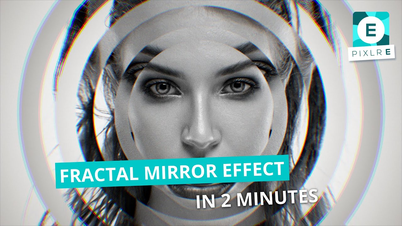 Create A Fractal Mirror Effect in Pixlr E - YouTube