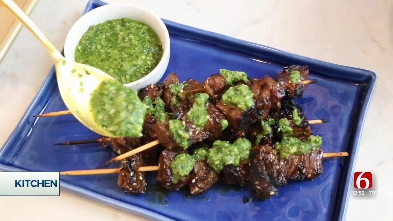 Cooking Corner: Cho Cho Beef Skewers - YouTube