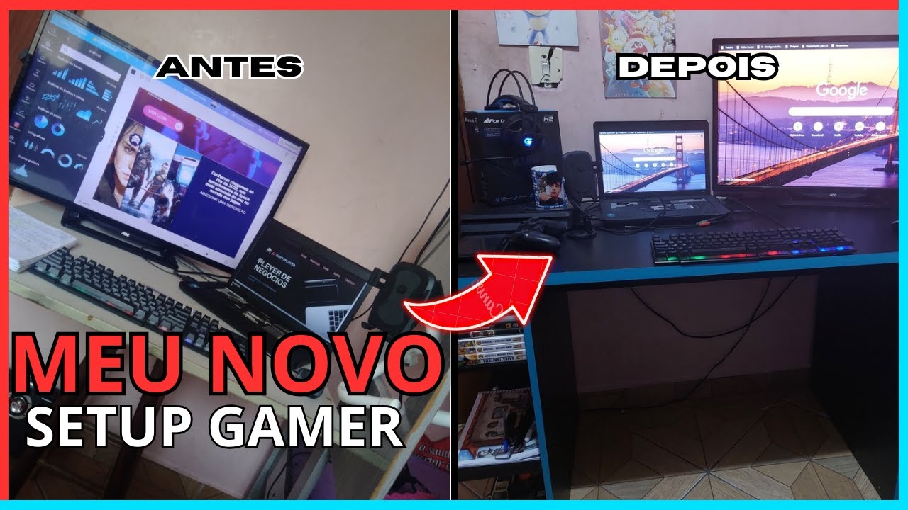 Montando meu NOVO SETUP GAMER | Vlog | REALIZAÇÃO DE UM SONHO - YouTube