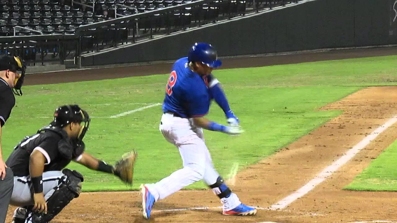 Big swing Javy Baez 7-23, Mesa - YouTube