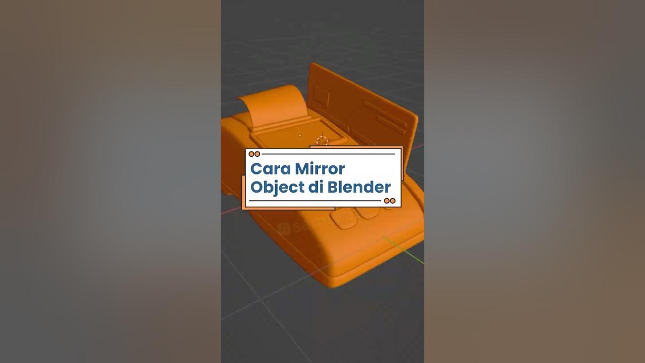 Mirror Object Instan di Blender? Gunakan W Menu atau Ctrl+M untuk Hasil Kilat #b3d - YouTube
