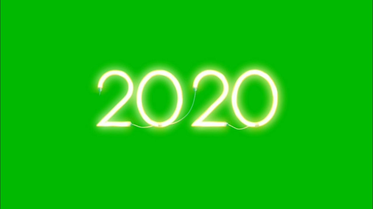 2020 green screen animation effects HD || chroma key year 2020 ...