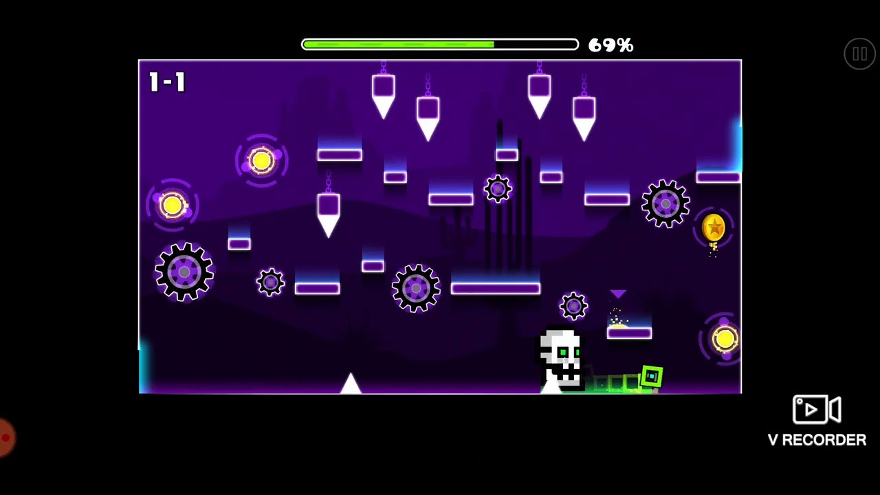 Beating Press start in (geometry dash subzero) - YouTube