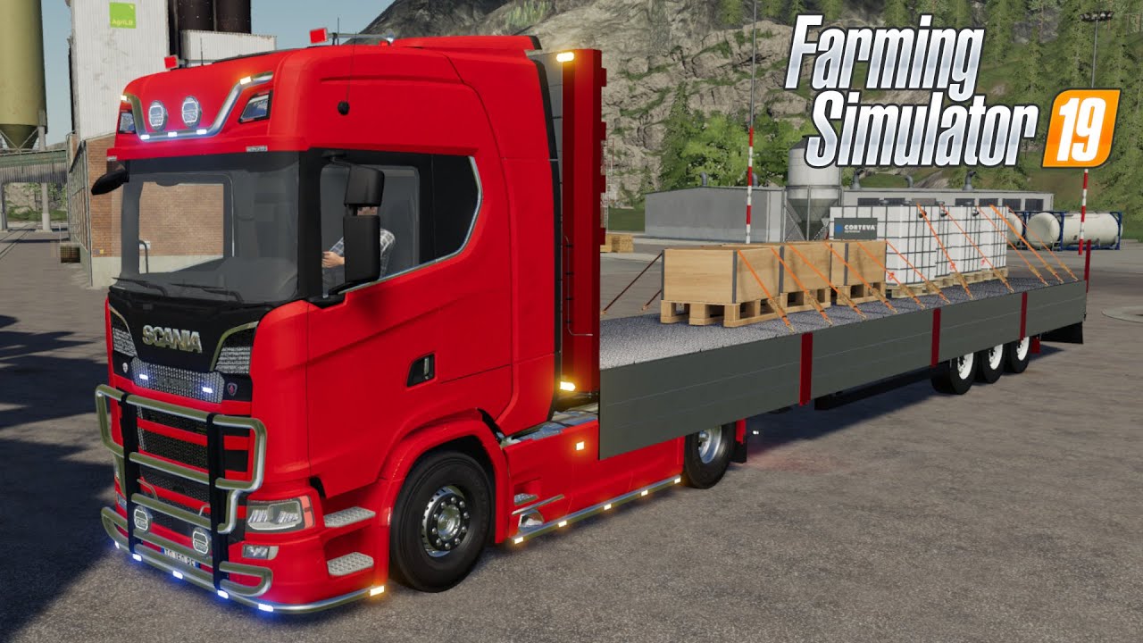 FS19 - DELIVERING a few pallets to the customer - Truck mod for Farming ...