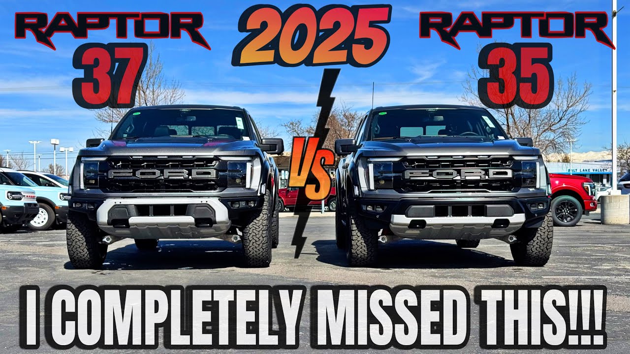 2025 Ford F150 Raptor 35 VS 37: The Most Overlooked Differences! - YouTube
