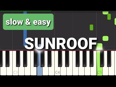 Nicky Youre, Dazy - Sunroof (Slow Easy Piano Tutorial) - YouTube