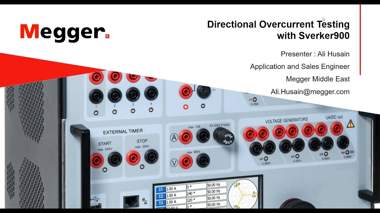 Directional overcurrent testing with SVERKER900 - YouTube