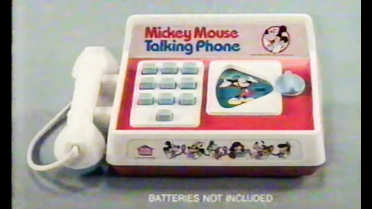 '80s Ads | Hasbro Preschool x Walt Disney | Mickey Mouse Talking Phone ...
