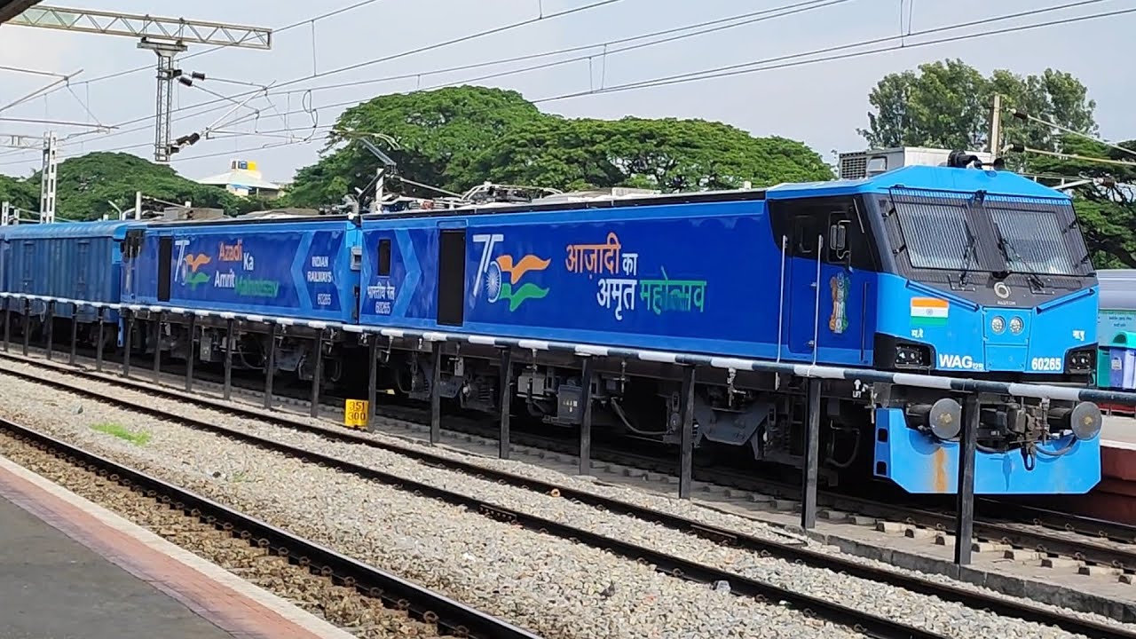 Indian Railway's Most Powerful Locomotive WAG-12B Arrives At Bangalore ...