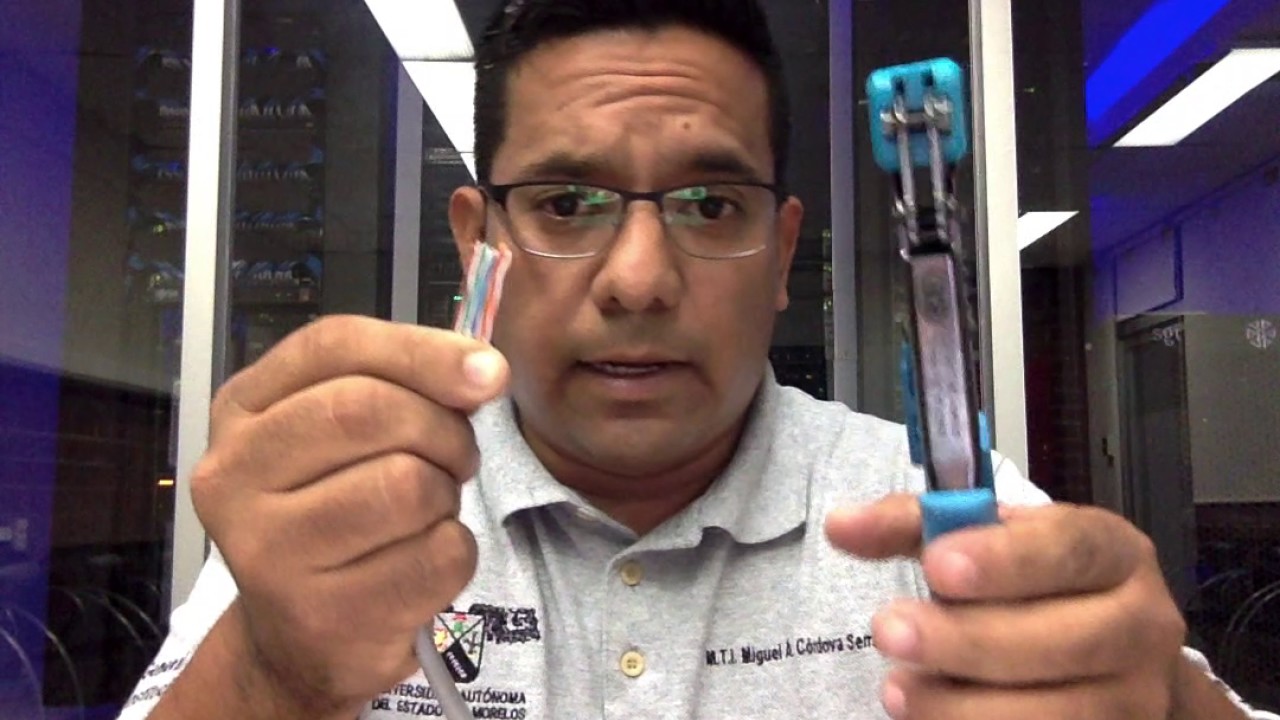 Practica instalación de RJ45 - Ponchar UTP y RJ45 - Remate de Cable UTP ...