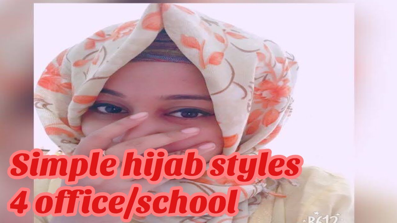 Hijab styles for school/office || simple Hijab Tutorial - YouTube