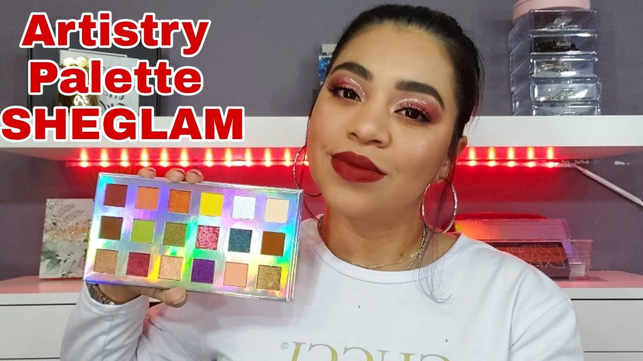 Shein makeup/MAQUILLAJE CON ARTISTRY PALETTE SHEGLAM - YouTube