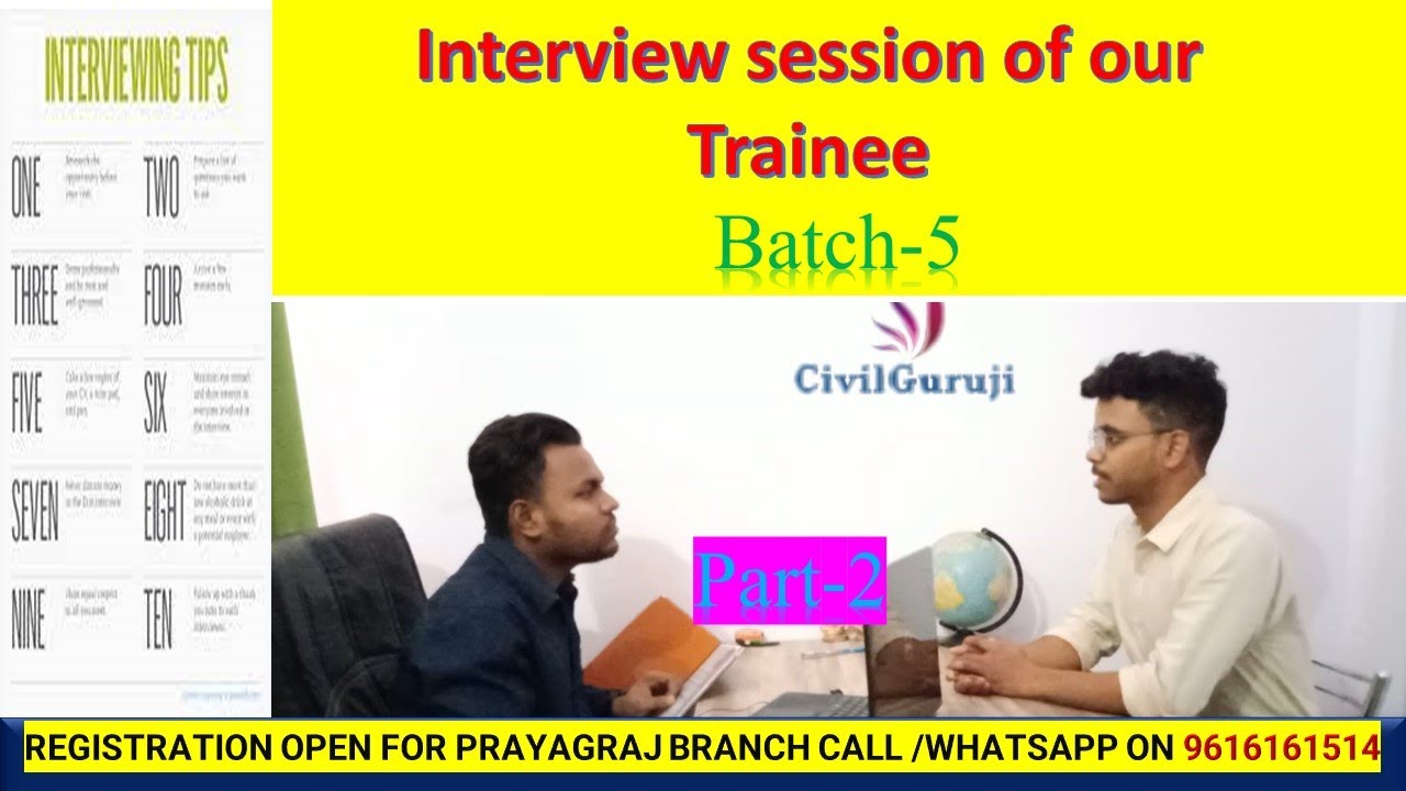 Interview session of Our Trainee (Part-2) #civilengineering #interview ...