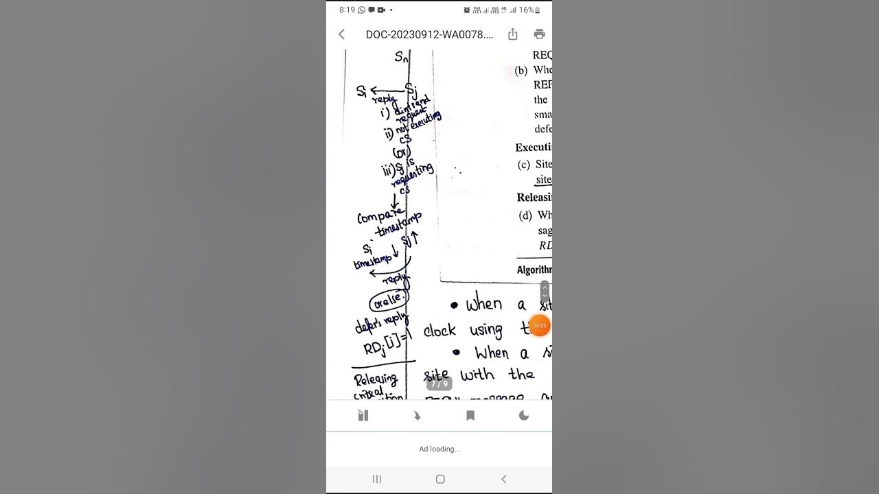 Ricart Agrawala Algorithm ๐13 9 2023 Youtube