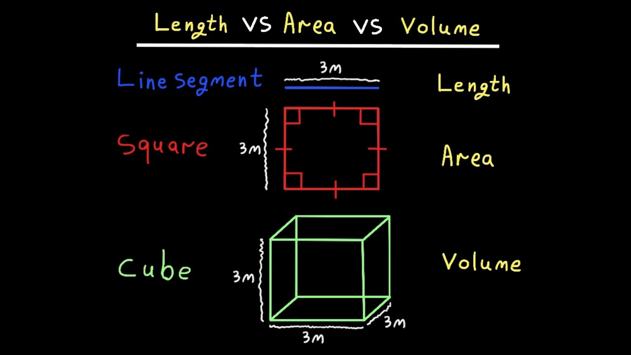 Length vs Area vs Volume (What’s the Difference?) - YouTube