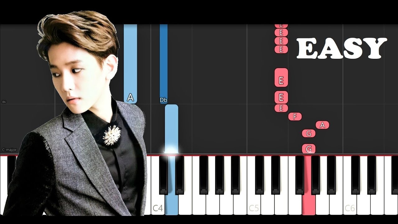 EXO - 엑소 'Tempo '(EASY Piano Tutorial) - YouTube