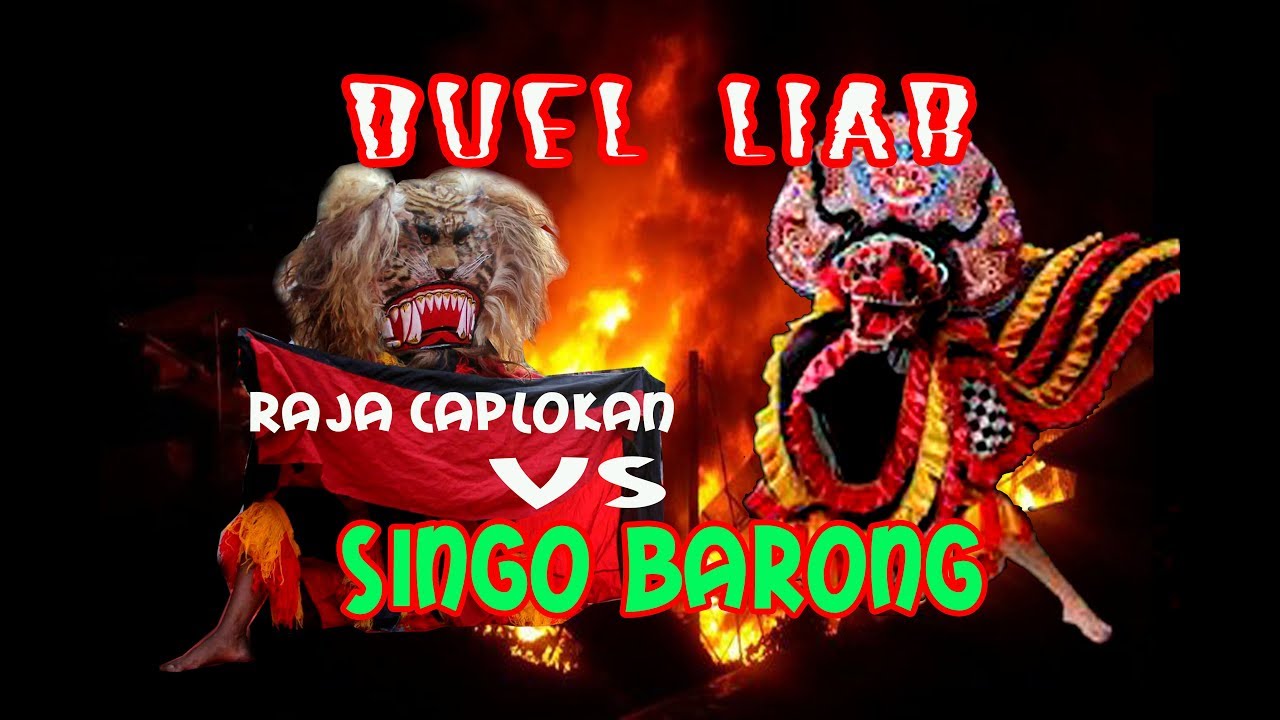 JANGAN ANGGAP ENTENG!! Du3l Li4r Raja Caplokan vs Singo Barong - YouTube