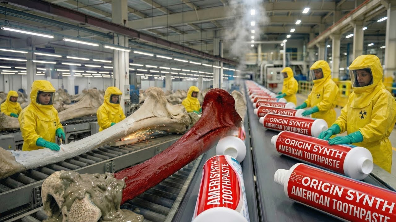 Inside the Toothpaste Factory — From Animal Bones to Toothpaste | Full ...