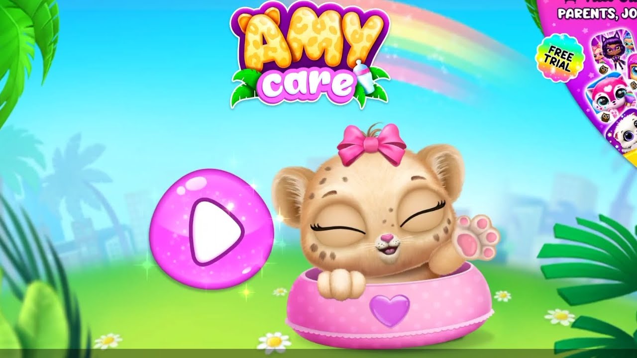 Amy care - leopard Baby care games for kids | tutoTOONS - YouTube