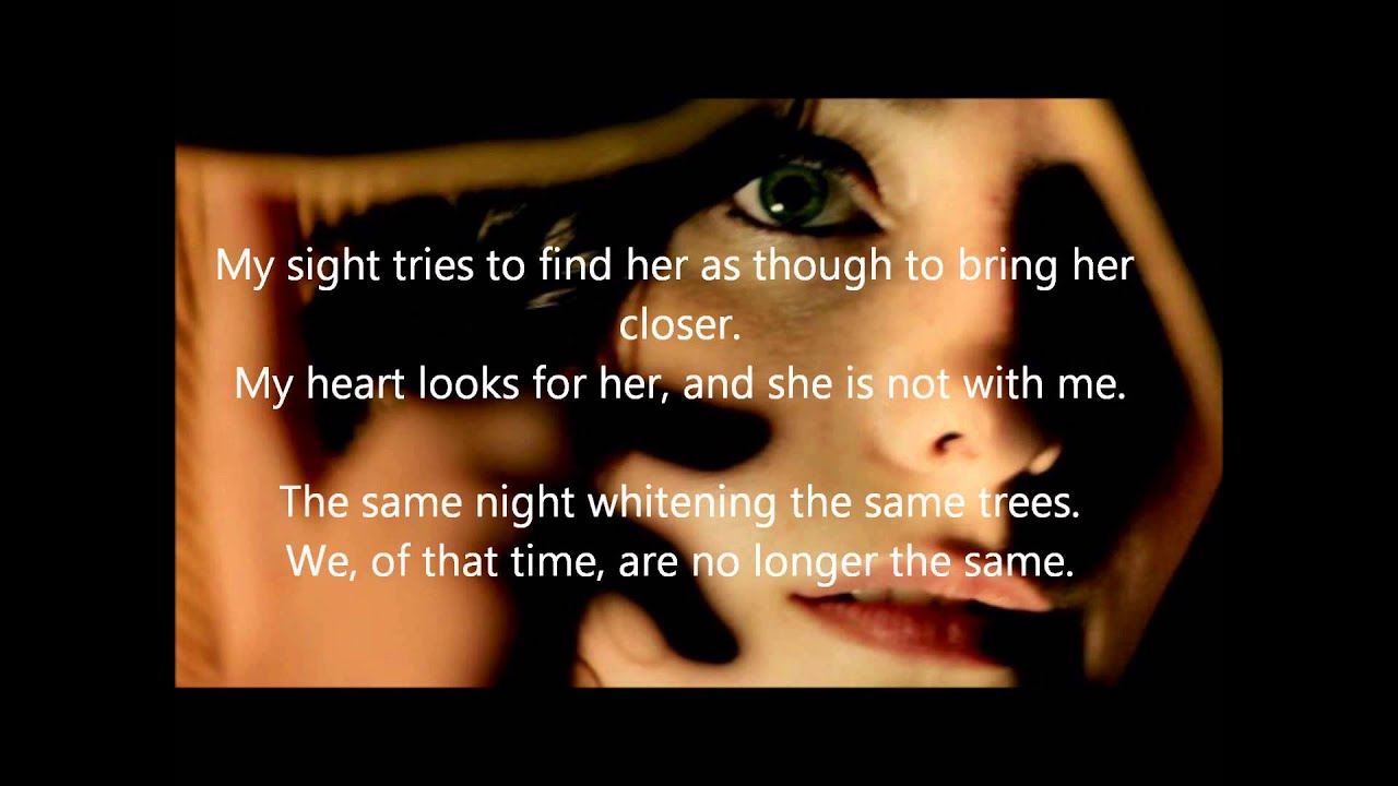 "Tonight I Can Write The Saddest Lines" by Pablo Neruda - YouTube