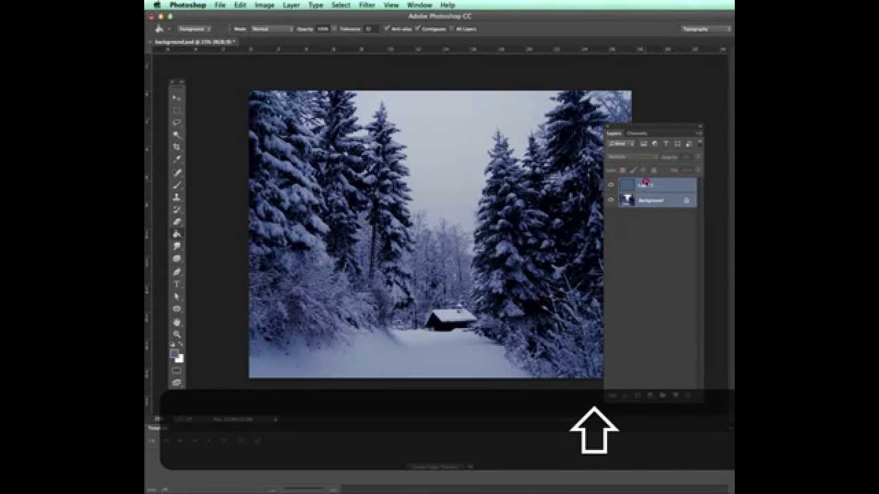 Photoshop creating a falling snow effect - YouTube