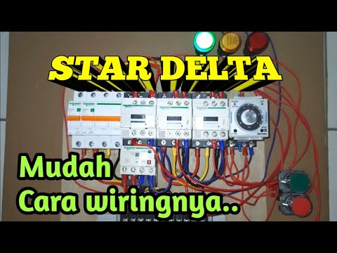 Cara wiring kontrol panel STAR DELTA - STAR DELTA Controller - YouTube