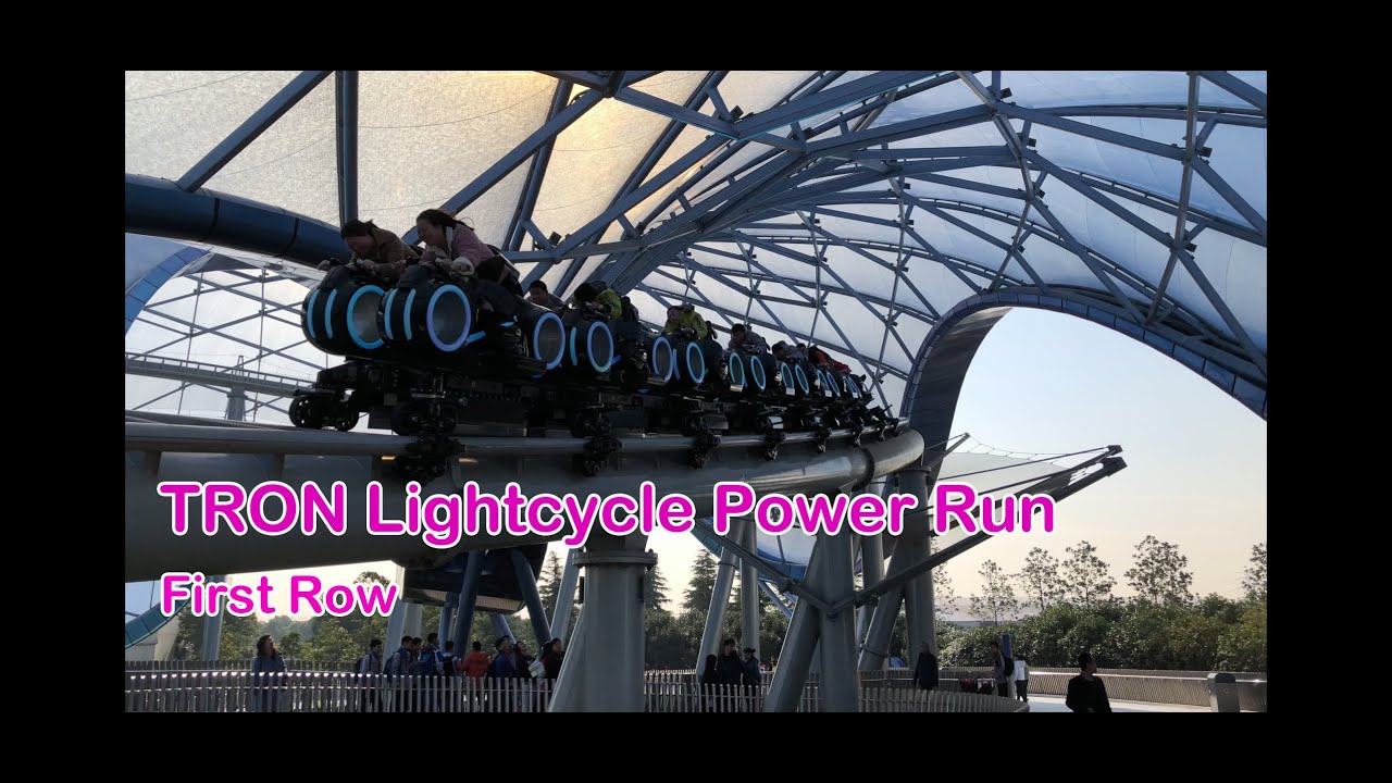 TRON Lightcycle Power Run | Front Row Ride - YouTube