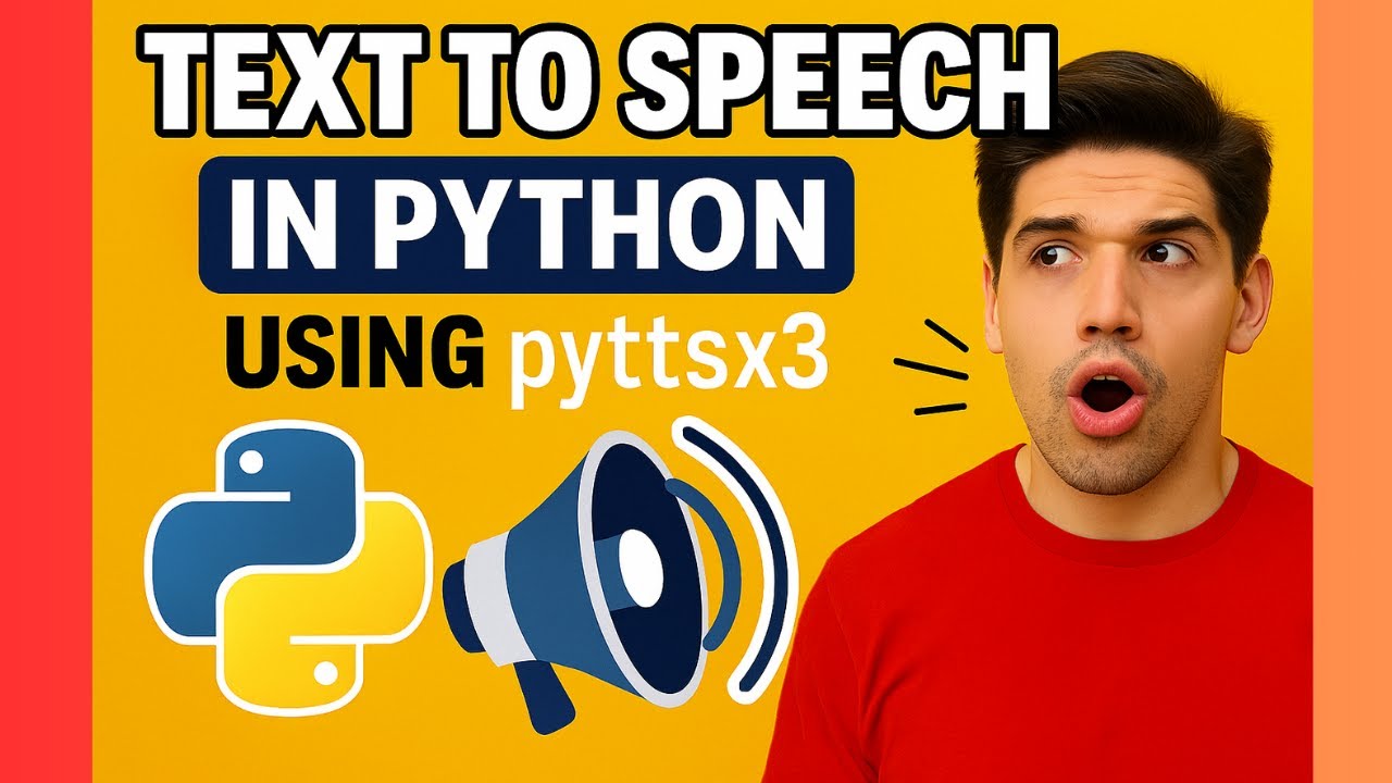 Text to Speech in Python using pyttsx3 – Full Tutorial for Beginners! - YouTube