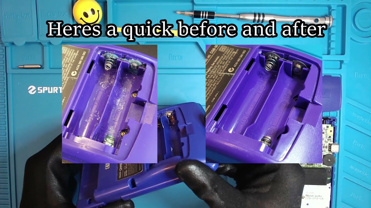 Gameboy Color Power and Cartridge Slot Fix! - YouTube