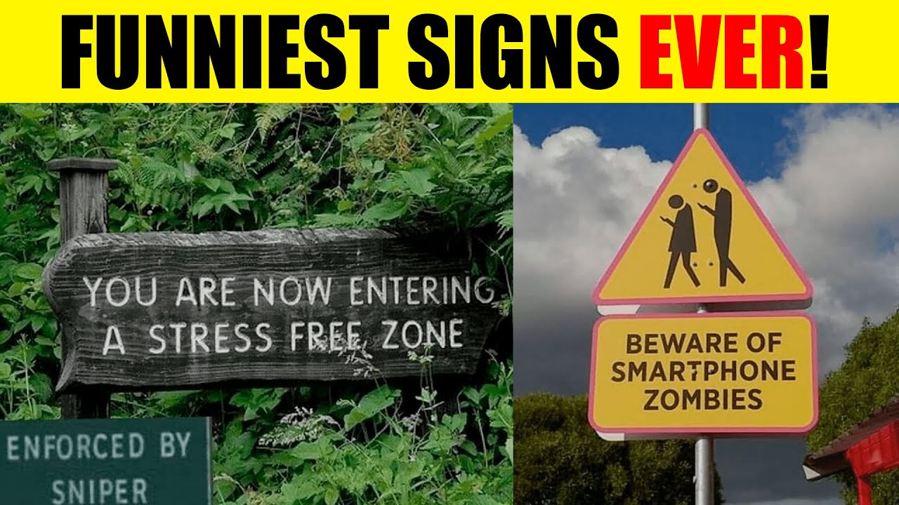 🤣FUNNIEST & DUMBEST🤪 Signs That People😄 Have Ever Seen...😱 - YouTube