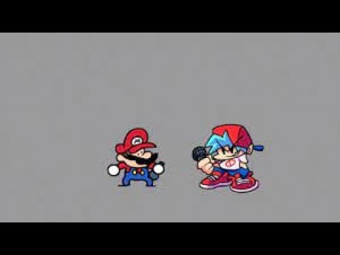 Speedrunner Mario FNF mod all Animations - YouTube