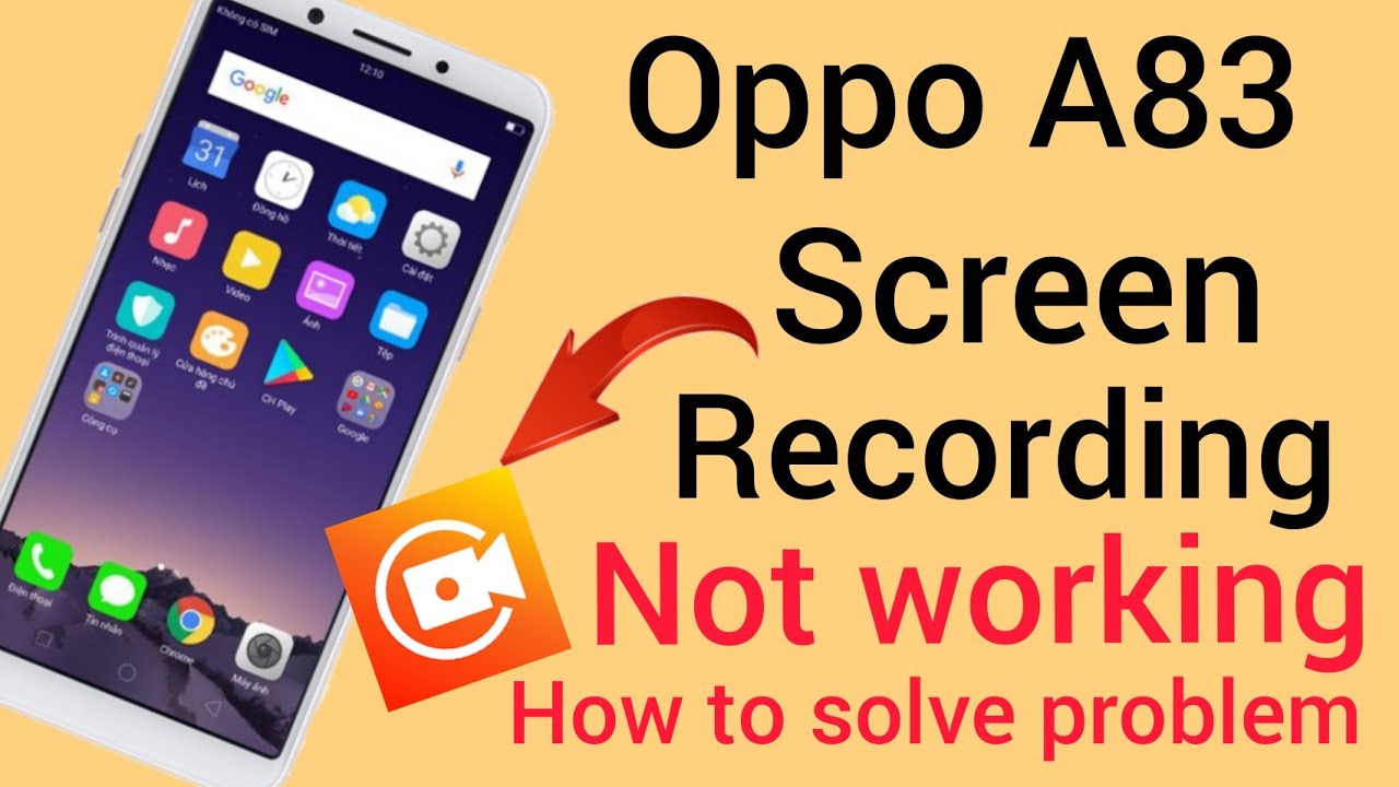 OPPO A83 Screen recorder not working how to solve problem ( How To Fix ...