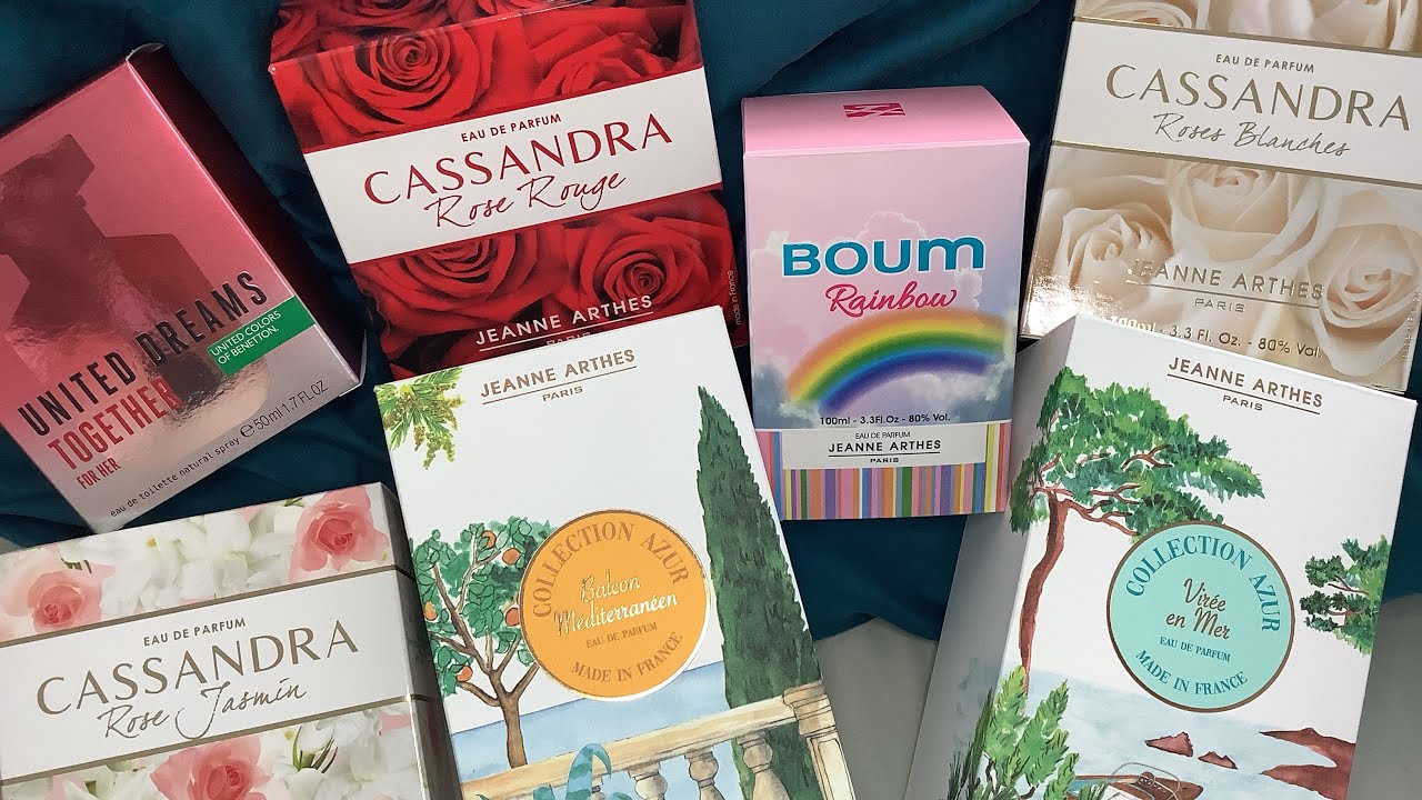 Cheap Perfume Haul part 1! Jeanne Arthes Boum Rainbow Azur Cassandra ...