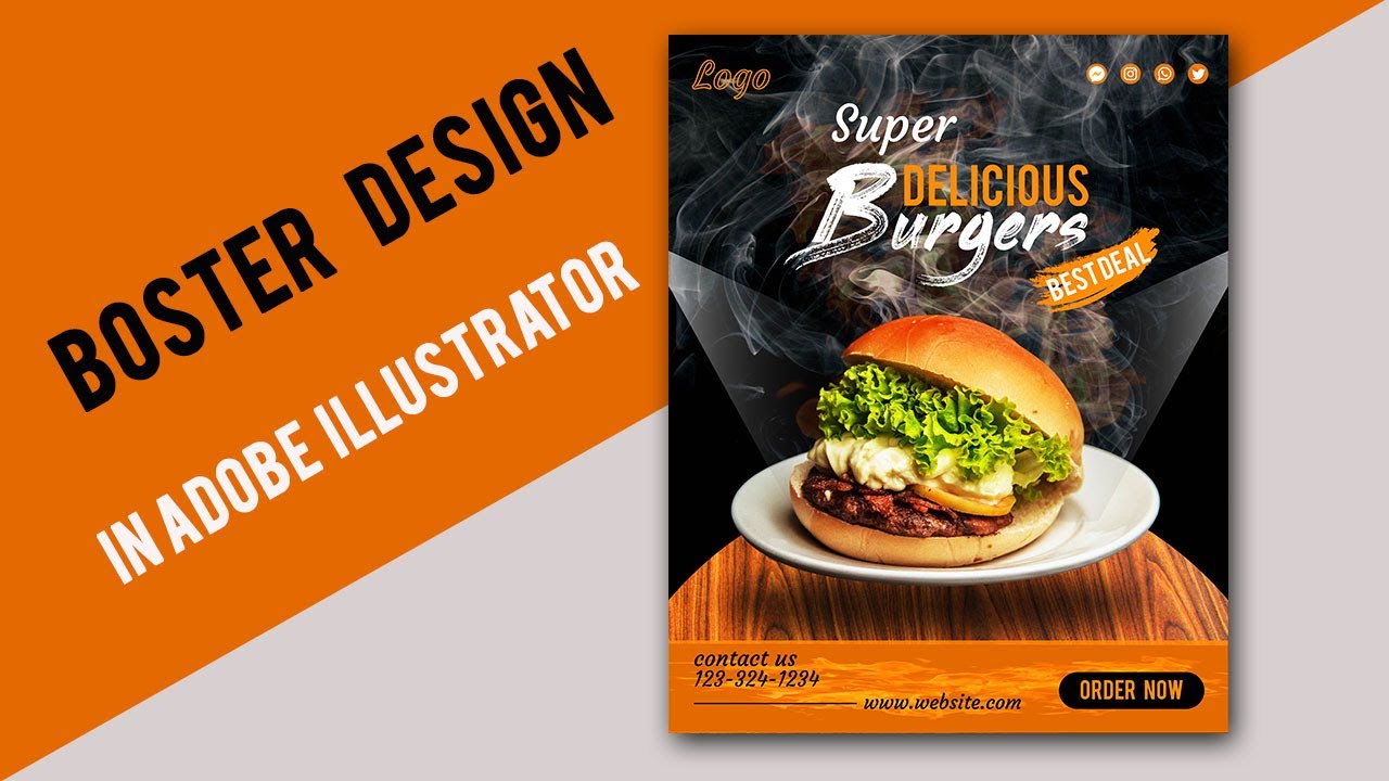 Design Poster in Illustrator-Rasheed RGD - YouTube