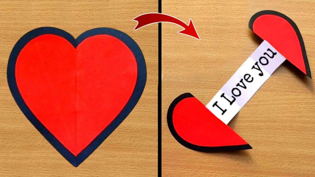 Origami Heart with Message 💌 Origami heart | origami | diy Love ...