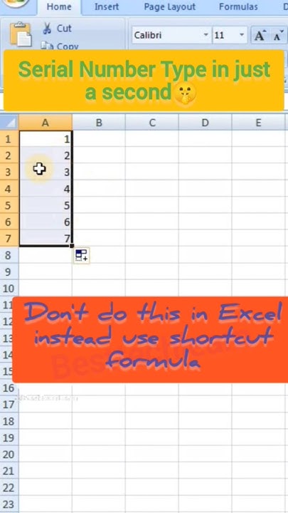 Serial Number in #excel #shortcut #automatic #serialnumber in Excel # ...