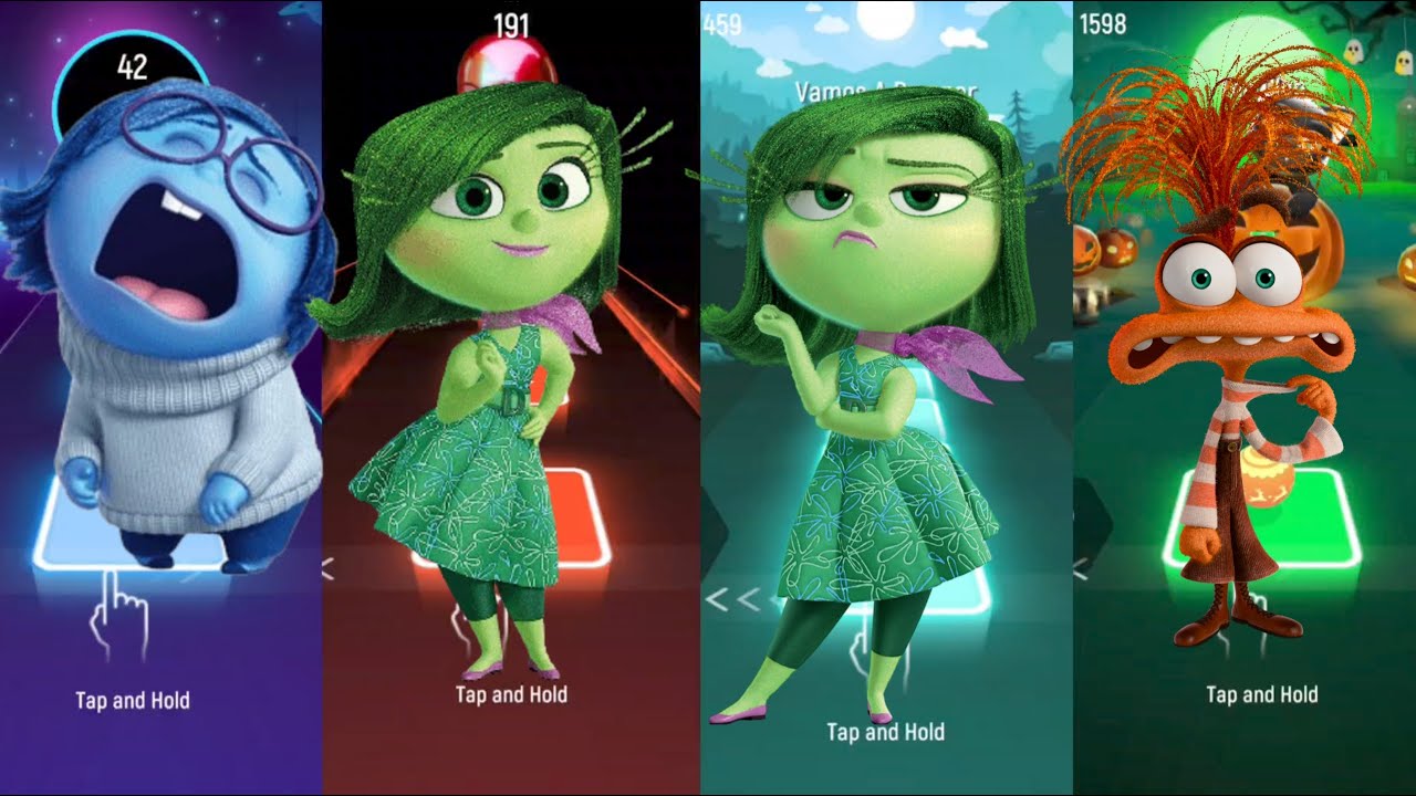 Inside Out Sadness VS Disgust VS Anxiety confin dance - YouTube
