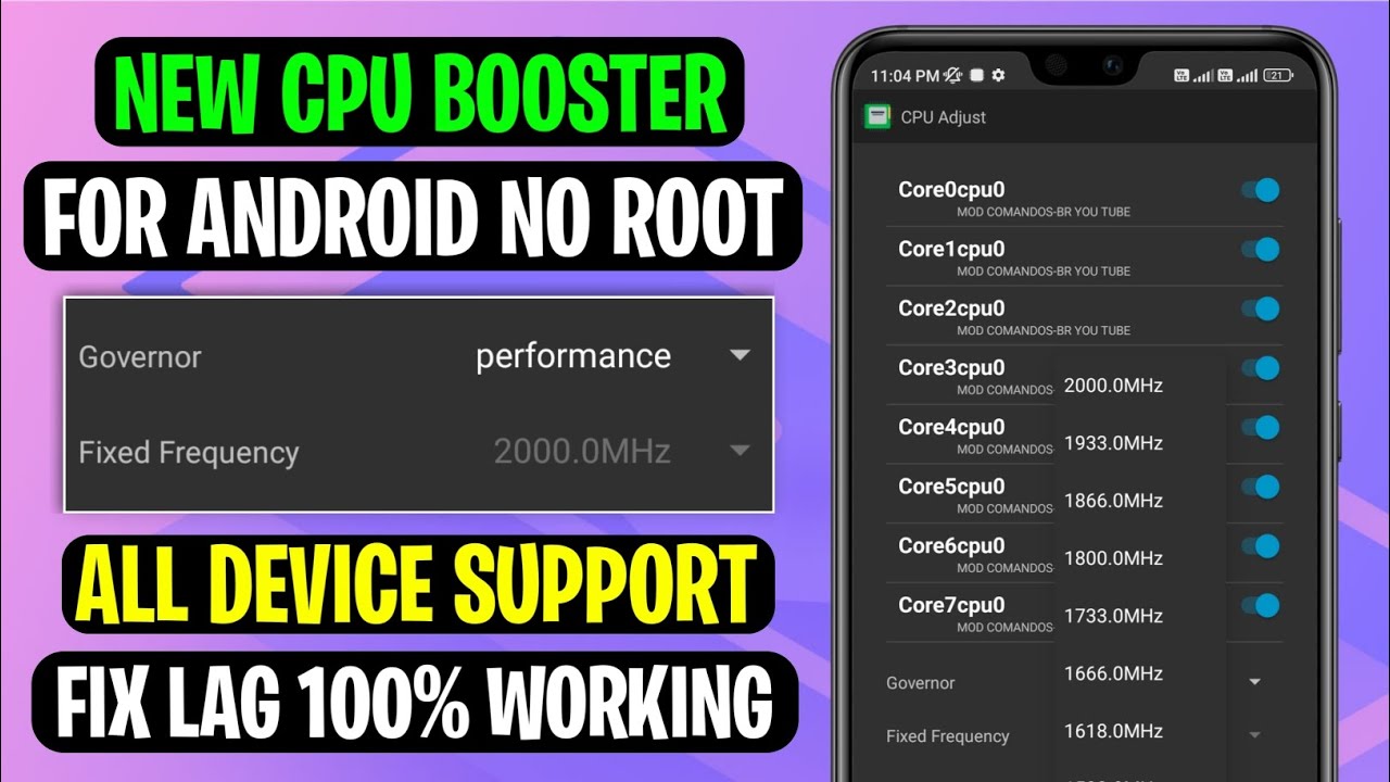 New CPU Booster For Android | Max FPS & Fix Lag - No Root - YouTube