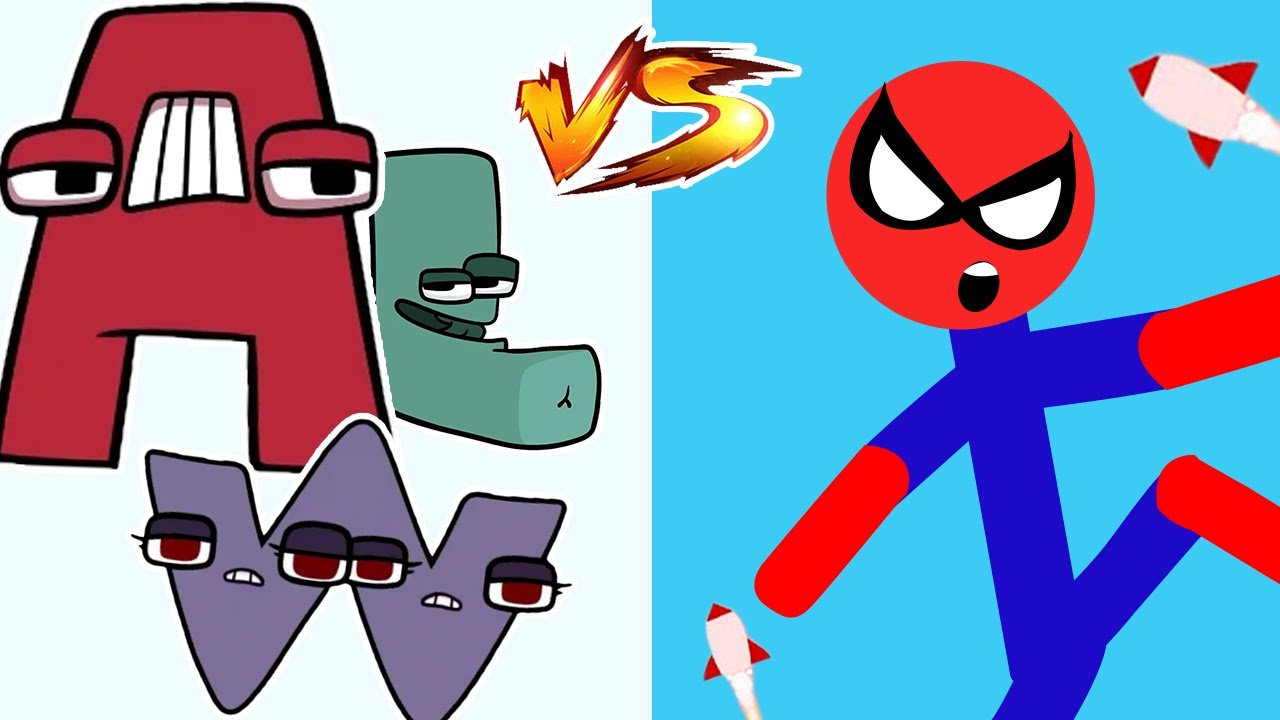 Alphabet Lore VS Stickman | Stickman Dismounting Funny Moments #5 - YouTube