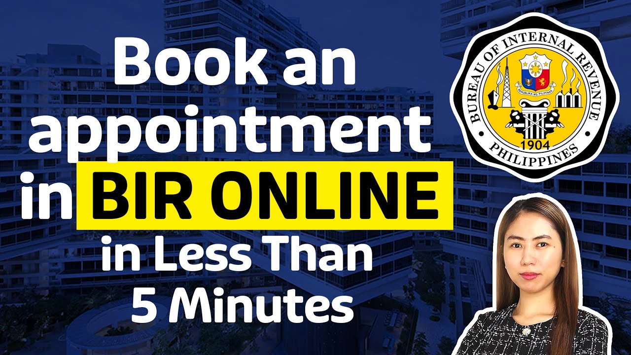 Book an appointment in BIR Online | BIR REGISTRATION/ TIN ID/ Online ...