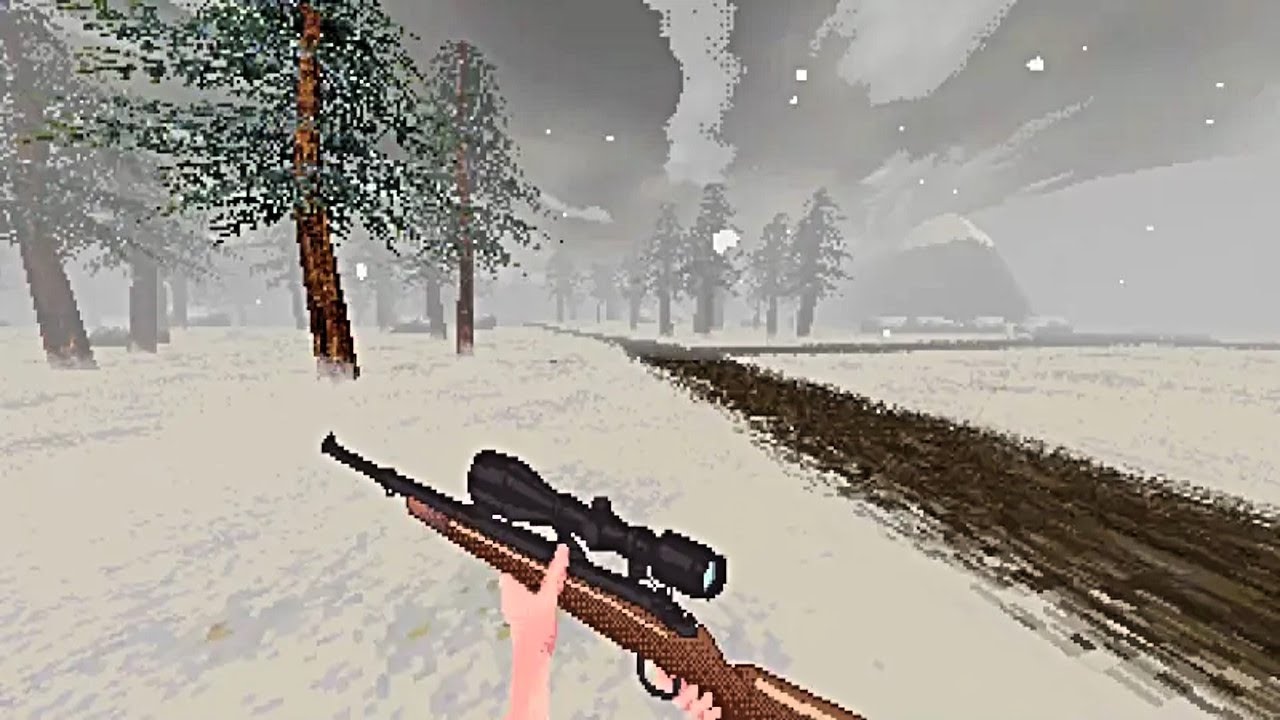 Antlers - A Wintery PS1 Style Deer Hunting Indie Horror Game - YouTube
