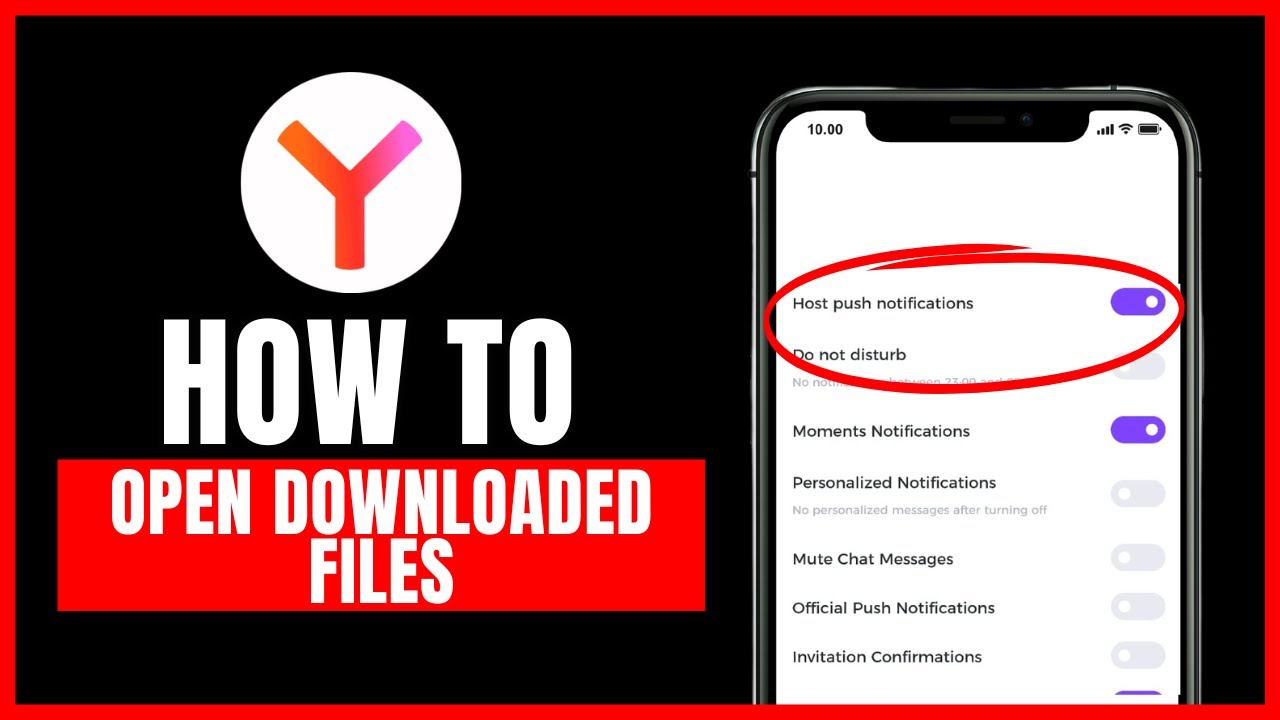 How to open downloaded files on Yandex Browser - YouTube